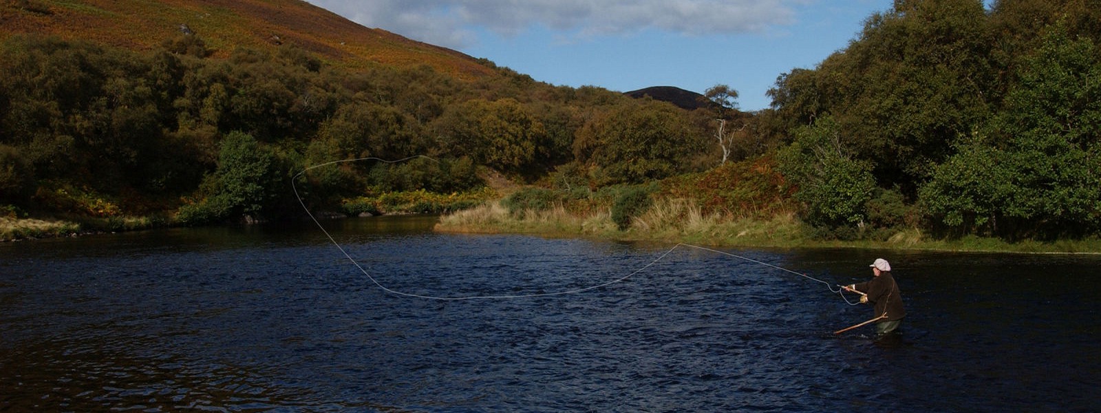 Salmon Fishing on the River Naver at Syre Estate in Sutherland, Scotland